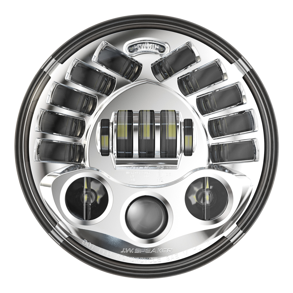 7" Round LED Motorcycle Headlights - Model 8790 Adaptive 2 - LED ...
